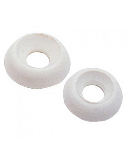 37.322.04BI Rondelle cuvette bombée blanc 4 mm - Lot de 100 37.322.04BI Rondelle cuvette bombée blanc 4 mm - Lot de 100